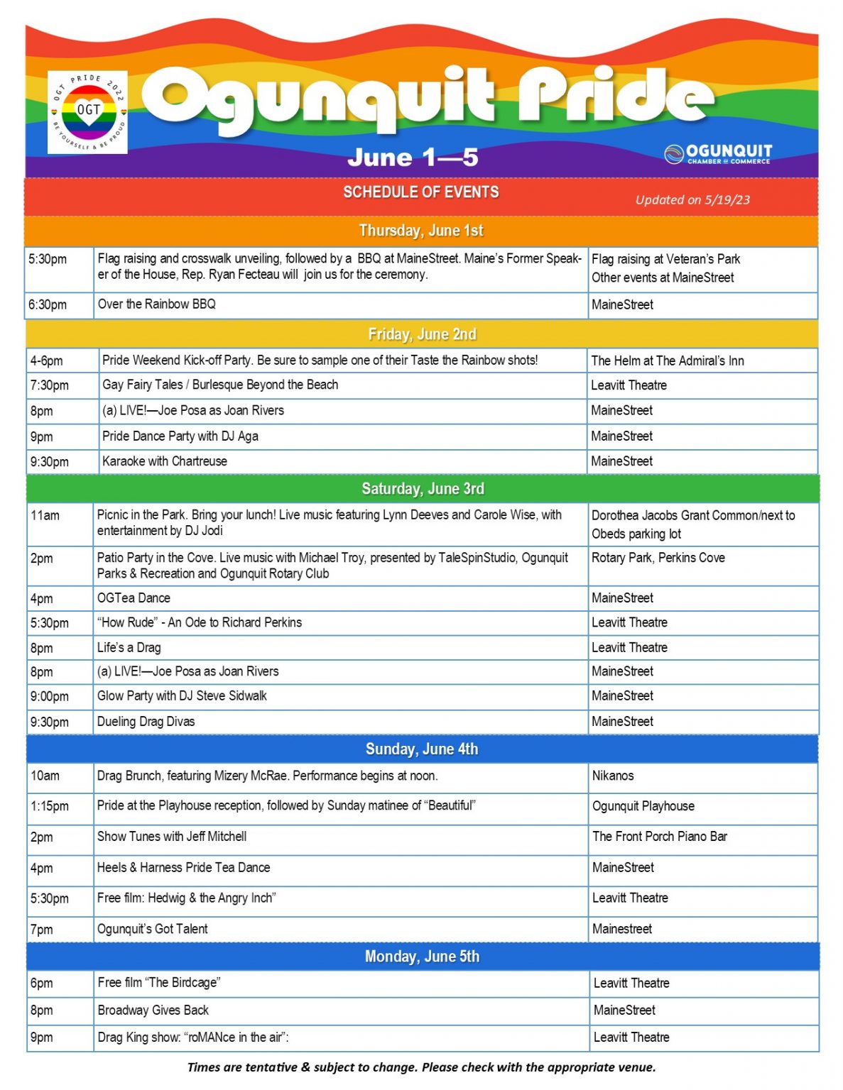 Ogunquit Pride - Ogunquit Chamber of Commerce