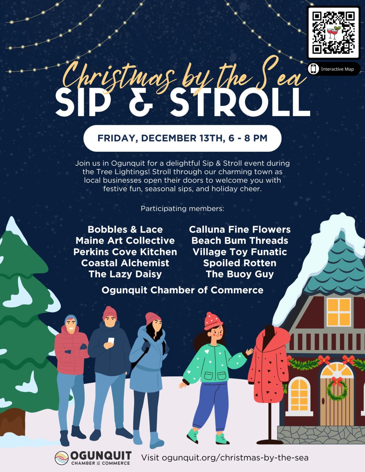 Christmas by the Sea - Sip & Stroll - Ogunquit Chamber of Commerce